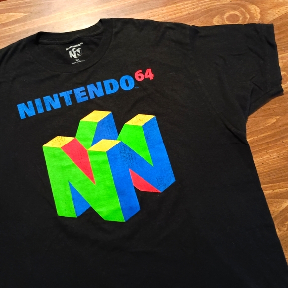 Nintendo | Shirts | Nintendo 64 Tshirt Xl Video Game Retro Console Logo ...